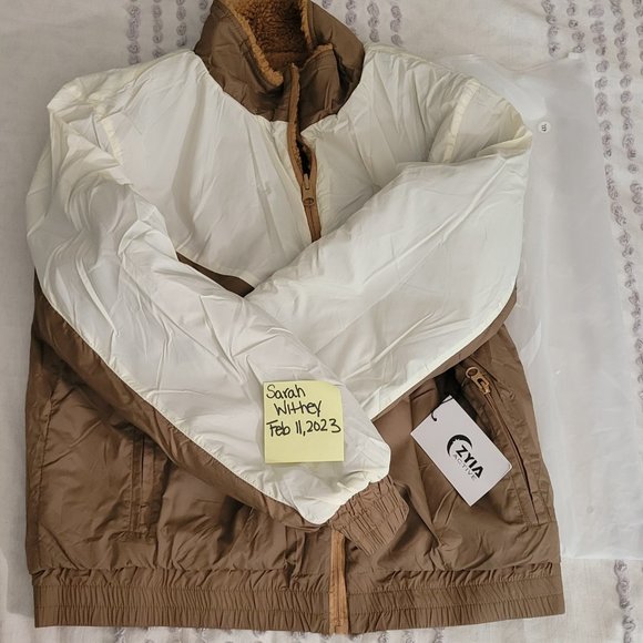 ZYIA | Jackets & Coats | Camel Sierra Fleece Reversible Jacket | Poshmark